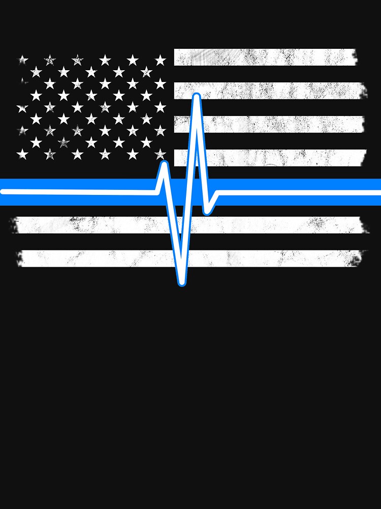 "Thin White Line EMT EMS first responder Nurse" T-shirt by look25 ...