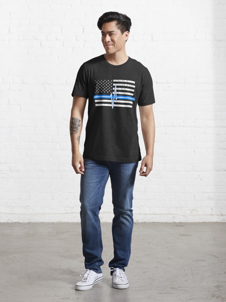 "Thin White Line EMT EMS first responder Nurse" T-shirt by look25 ...