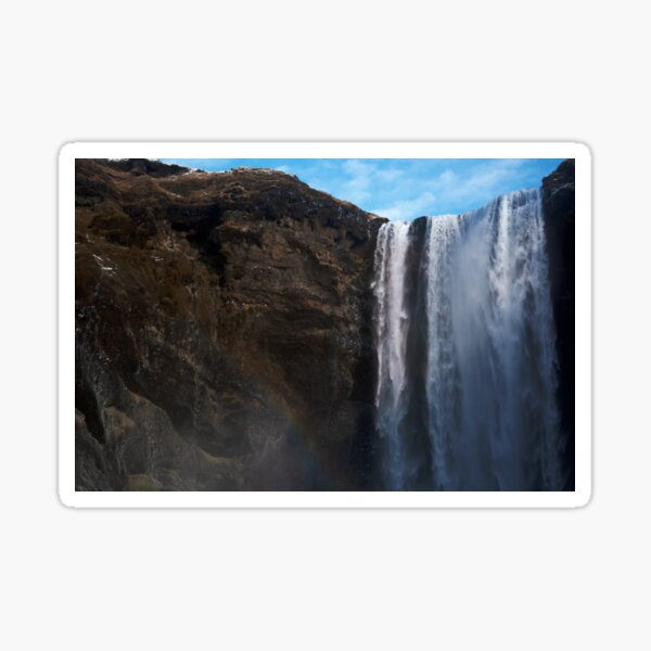 "Icelandic Waterfall" Sticker for Sale by JoeViturbo | Redbubble