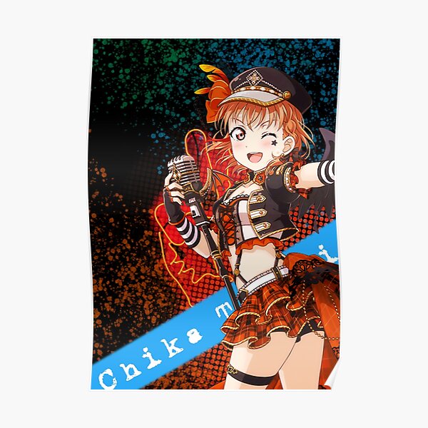 "Punk Rock Chika Takami" Poster for Sale by Artbreaker | Redbubble