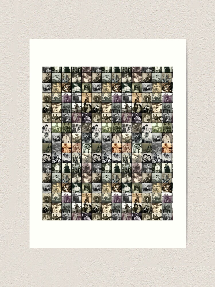 "Vintage Gay Men Collage From Bent Sentiments" Art Print by ...