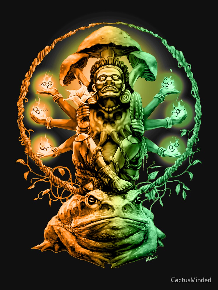 "Entheogens2" T-shirt for Sale by CactusMinded | Redbubble | entheogen ...
