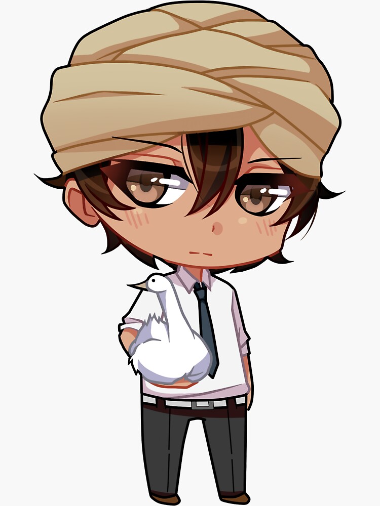 "Tsuritama Akira Agarkar Yamada Chibi" Sticker by komissa | Redbubble