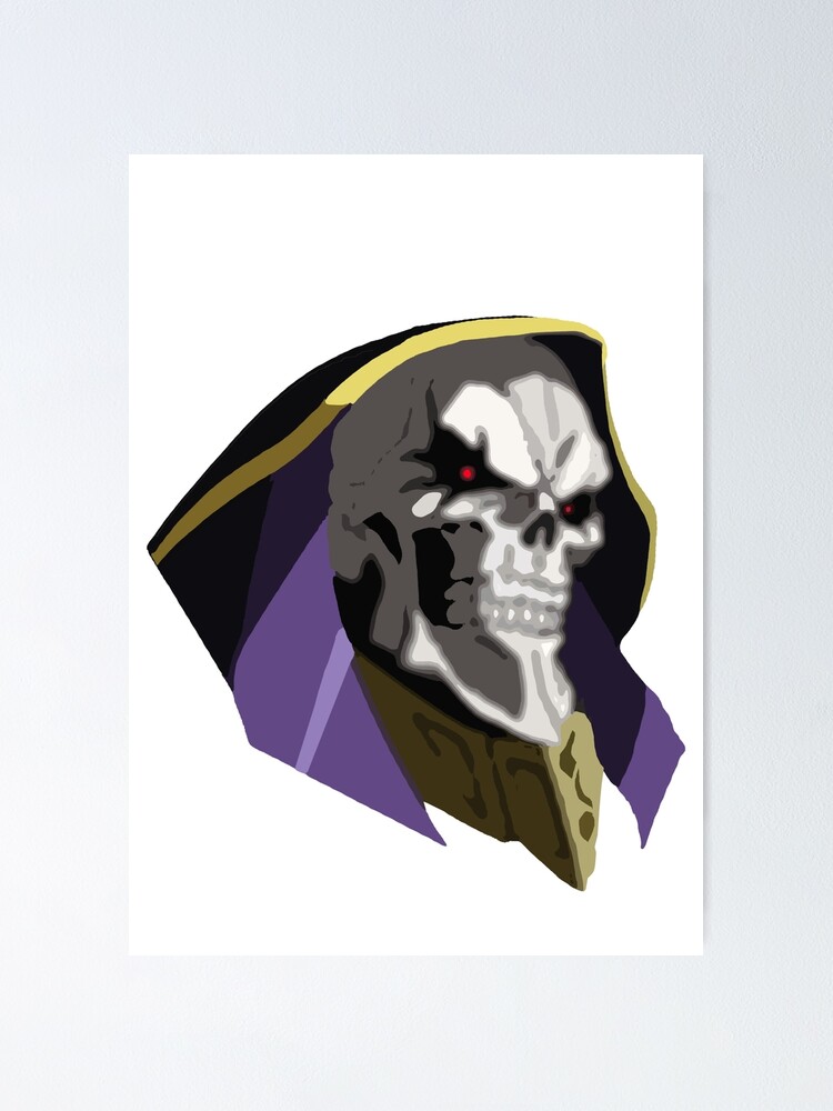 "Overlord - Ains Ooal Gown face" Poster by JamesHannigan | Redbubble