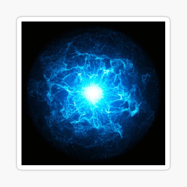 "Blue Glowing Energy Ball " Sticker by dani3315 | Redbubble