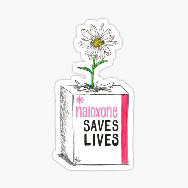 "Narcan/Naloxone Box - Overdose Awareness" Sticker for Sale by ...