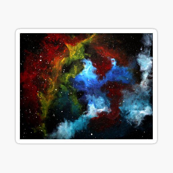 "Nebula " Sticker for Sale by WerdiArt | Redbubble