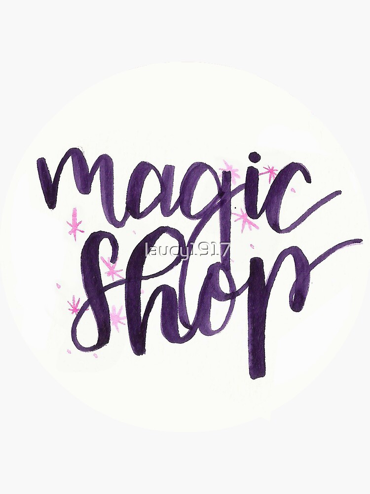 "magic shop" Sticker for Sale by laucy1917 | Redbubble