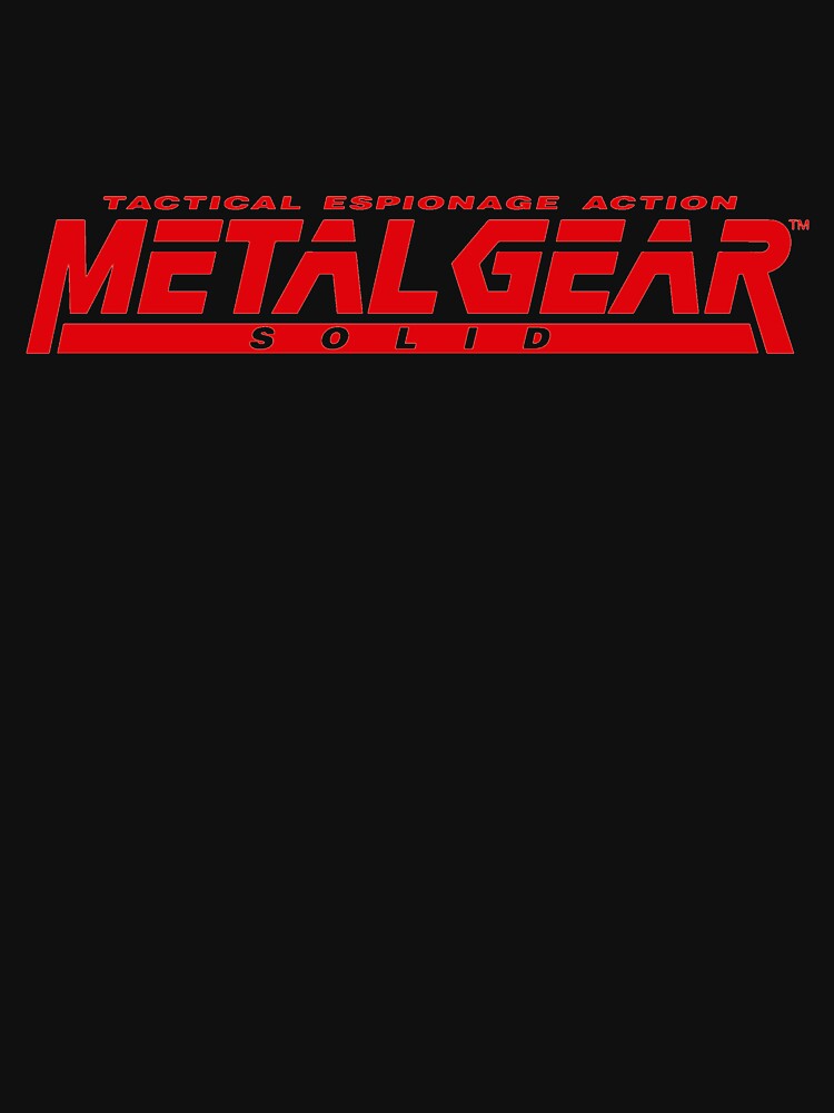 "metal gear solid logo" T-shirt for Sale by tylafoutz | Redbubble ...