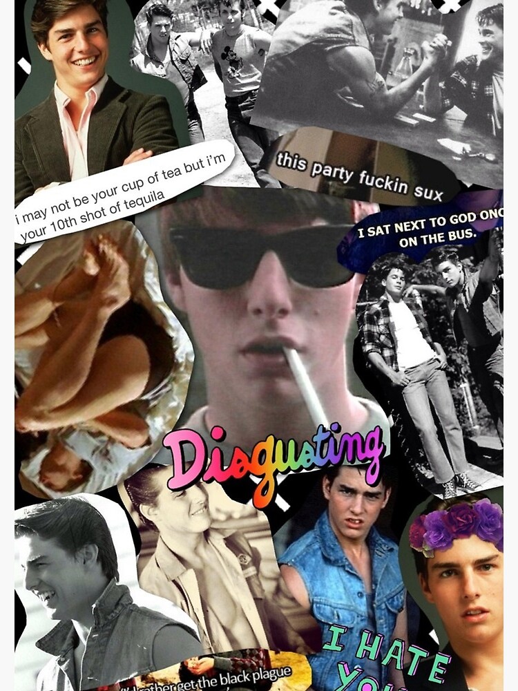 "Tom Cruise/Steve Randle Collage I" Spiral Notebook by captain-sodapop ...