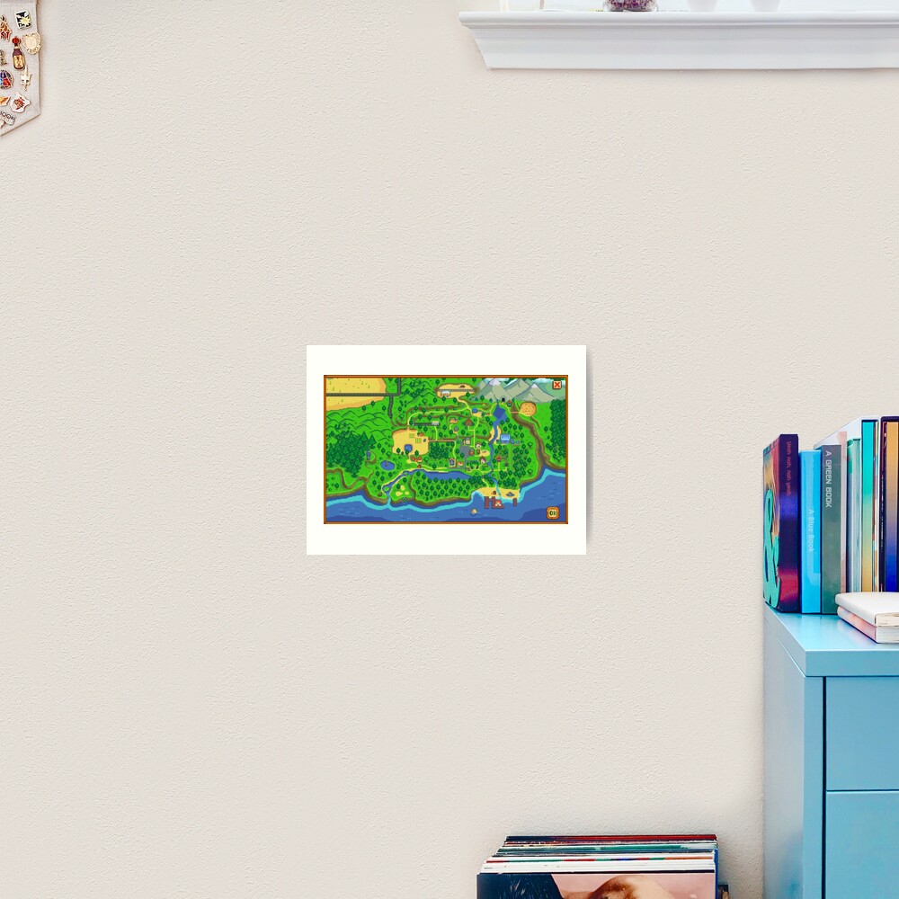 "Stardew Valley Map" Poster for Sale by catgardens | Redbubble