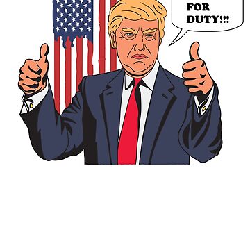 "Trump Cadet Bone Spurs T-Shirt" Sticker for Sale by slappywalker ...