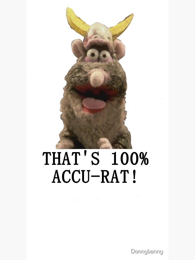 "That's Accu-Rat - Rattus Rattus - Horrible Histories" Poster for Sale ...