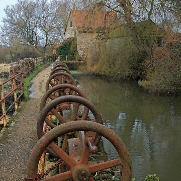 "Stour Valley Way: Fiddleford Mill" Poster for Sale by RedHillDigital ...