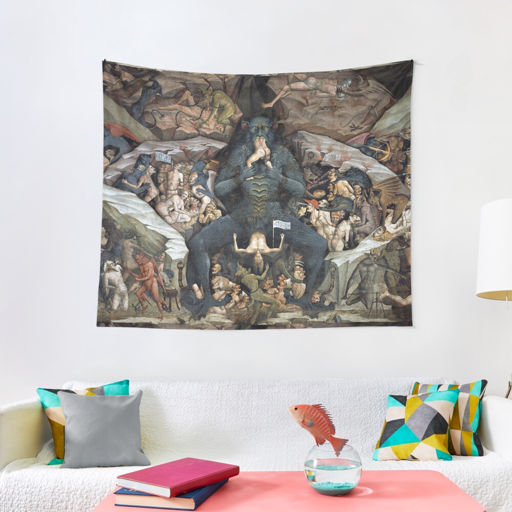 "HD Inferno (Hell), by Giovanni da Modena HIGH DEFINITION" Tapestry for ...