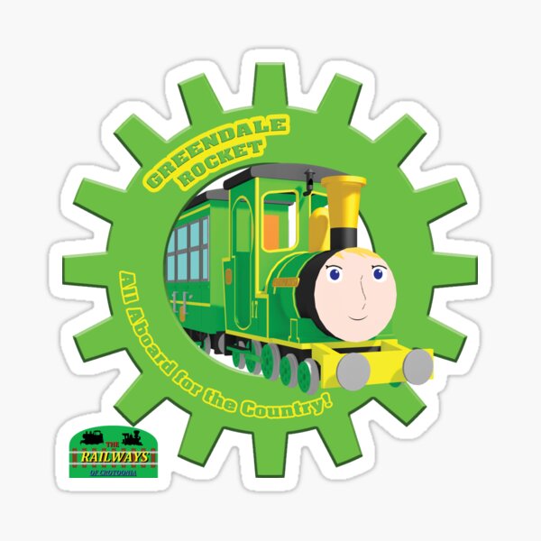 "Crotoonia - "The Greendale Rocket"" Sticker for Sale by TheMilanTooner ...