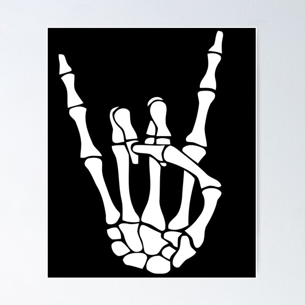 "Skeleton Hand" Poster for Sale by OrquideaCR | Redbubble