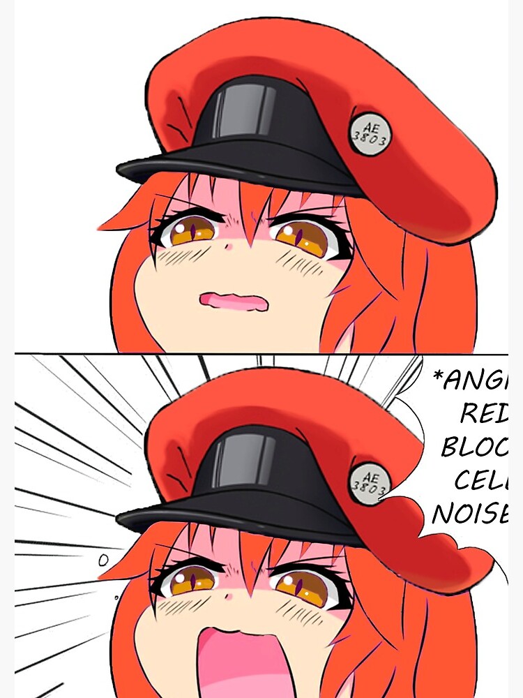 "Angry red blood cell noises" Spiral Notebook by Nymh | Redbubble