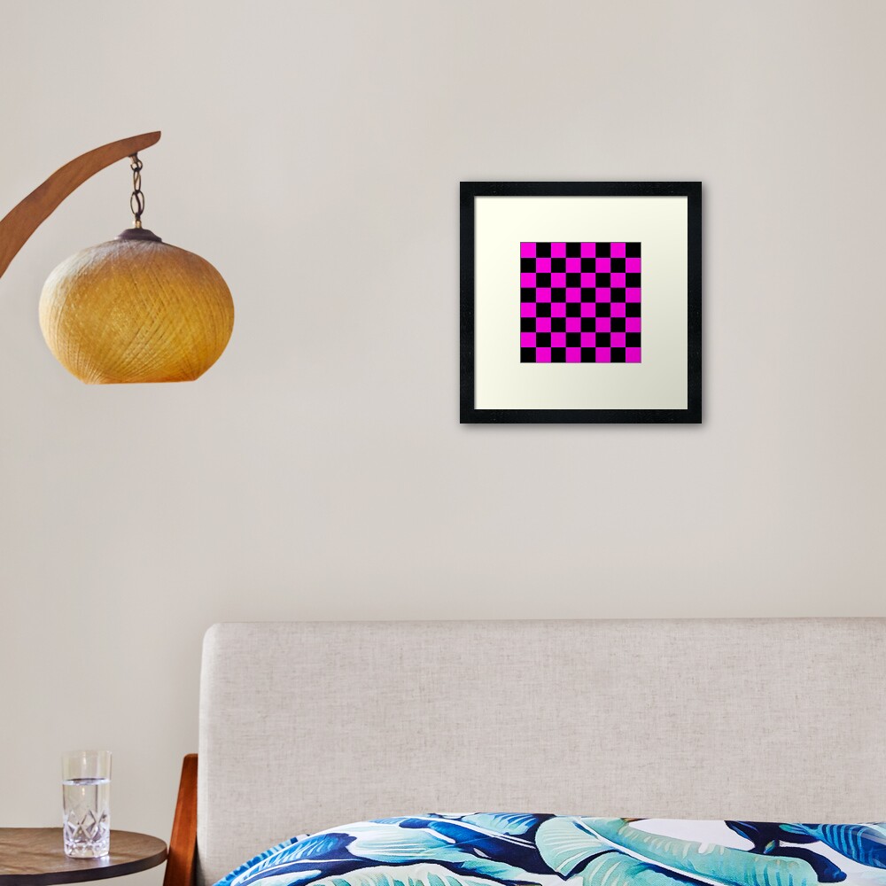 "Garry's Mod Missing Textures Pattern (High Quality)" Framed Art Print ...