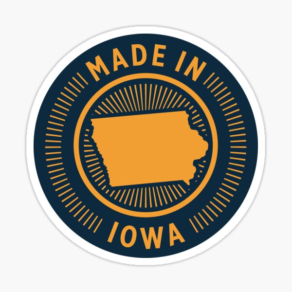 Made In Iowa Stickers | Redbubble