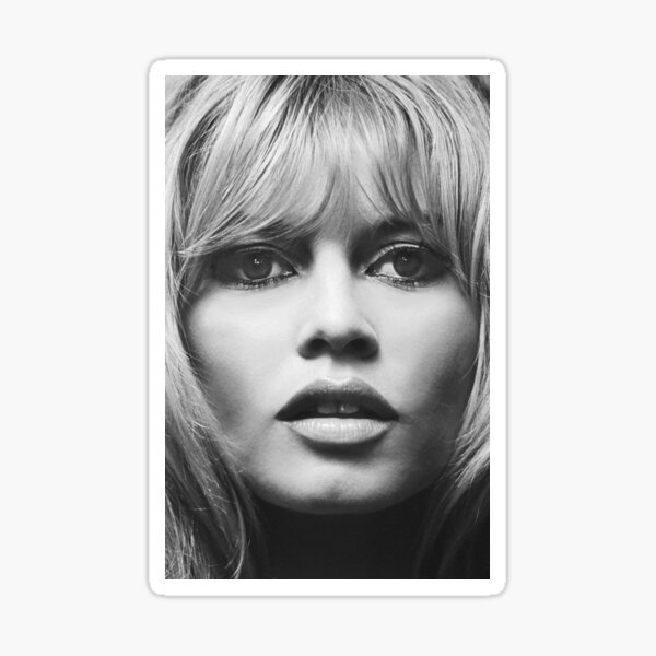 "Brigitte Portrait" Sticker for Sale by AmandaHoustone | Redbubble