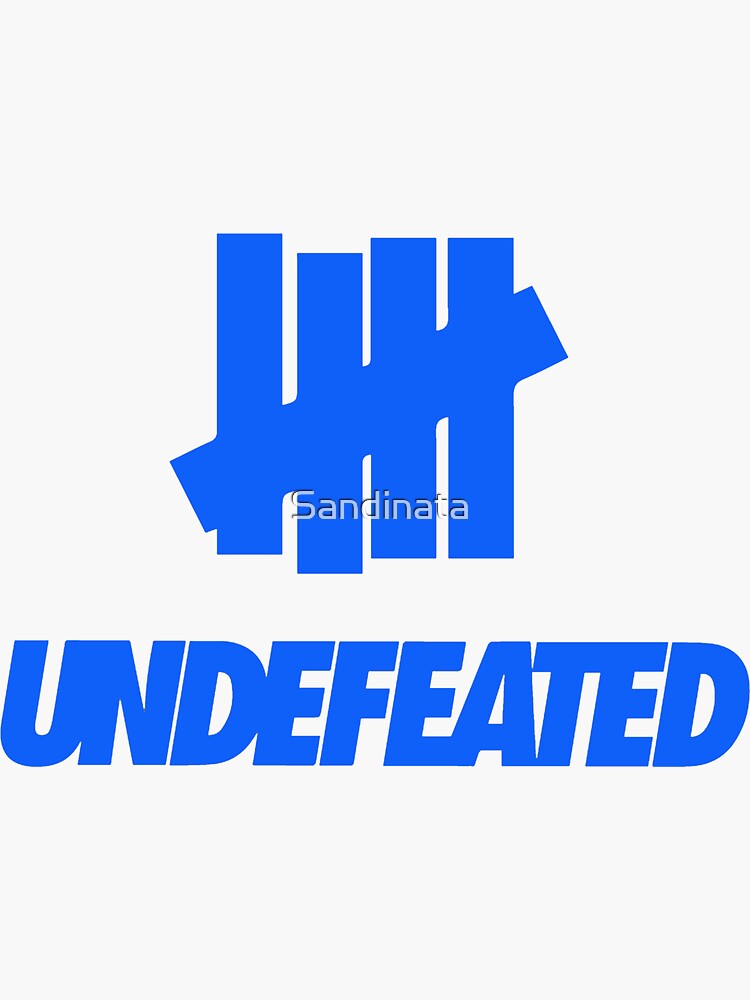 "undefeated apparel" Sticker for Sale by Sandinata | Redbubble