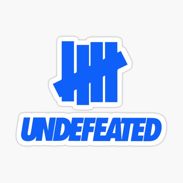 "undefeated apparel" Sticker for Sale by Sandinata | Redbubble