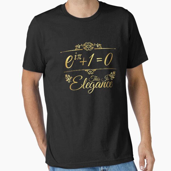 " Math T Shirt "most beautiful equation in mathematics"" Essential T ...