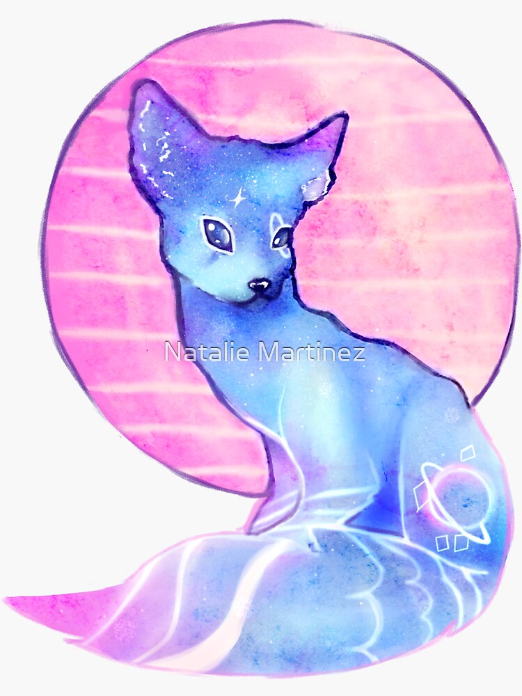 "Fennec in Space" Sticker by VictoriasSerket | Redbubble