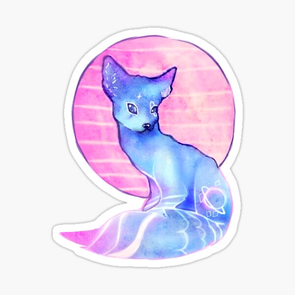 "Fennec in Space" Sticker by VictoriasSerket | Redbubble