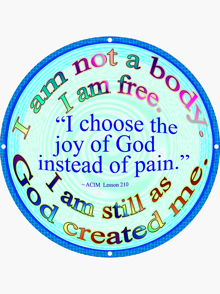 "ACIM Review Lesson 210" Sticker for Sale by ACIM-LOVE | Redbubble