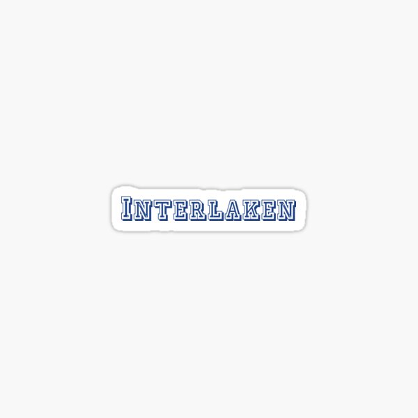 Interlaken Stickers | Redbubble