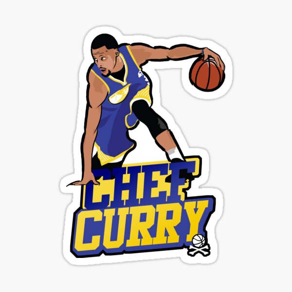 "Chef Curry" Sticker for Sale by drazgon | Redbubble