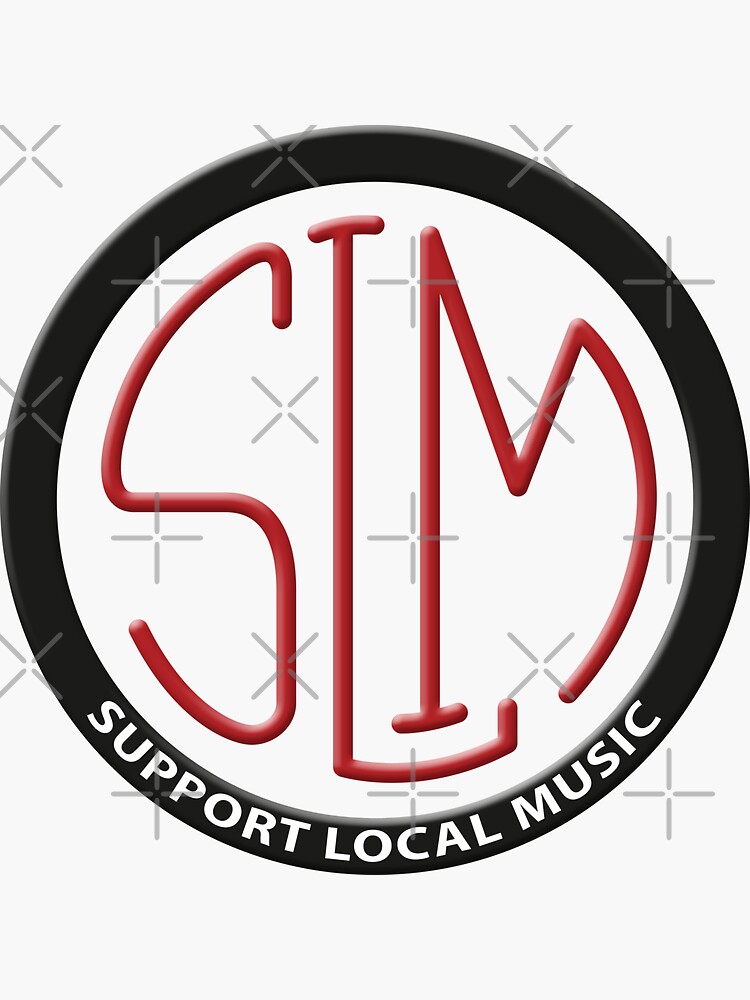 "SLM - Support Local Music" Sticker for Sale by oz10 | Redbubble