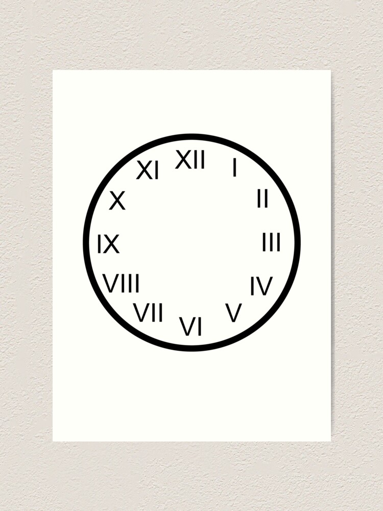 "Roman numerals" Art Print by mtsdesign | Redbubble