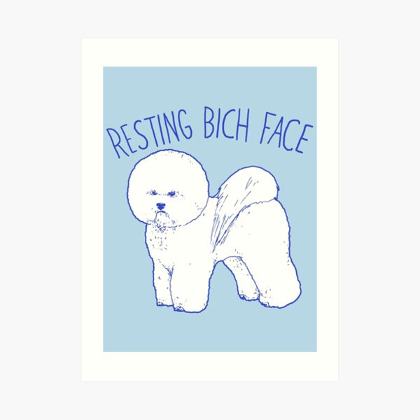 "Resting Bich Face" Art Print by wytrab8 | Redbubble