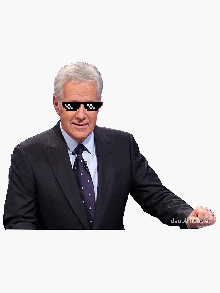 "alex trebek" Sticker for Sale by dauphinduciel | Redbubble