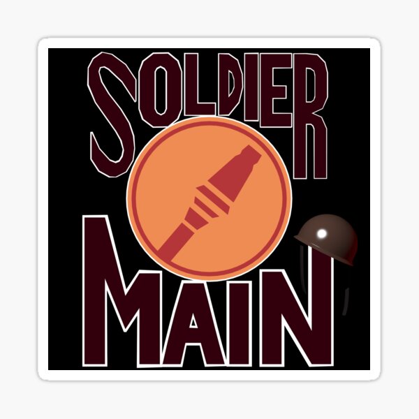 "SOLDIER MAIN - RED" Sticker by NoeruParisu | Redbubble