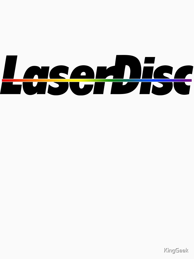 "Laserdisc Color Media Format Logo" T-shirt for Sale by KingGeek ...