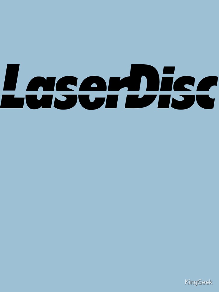"Laserdisc Black Media Format Logo" T-shirt for Sale by KingGeek ...