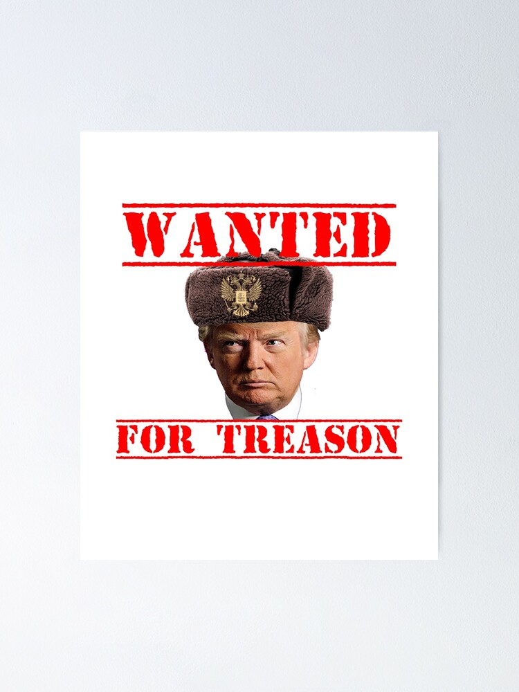 "Wanted For Treason Donald Trump Putin's BFF Anti Trump" Poster for ...