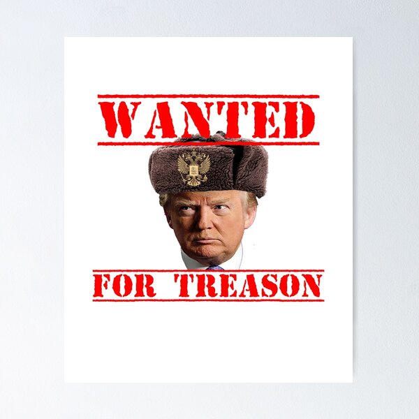"Wanted For Treason Donald Trump Putin's BFF Anti Trump" Poster for ...