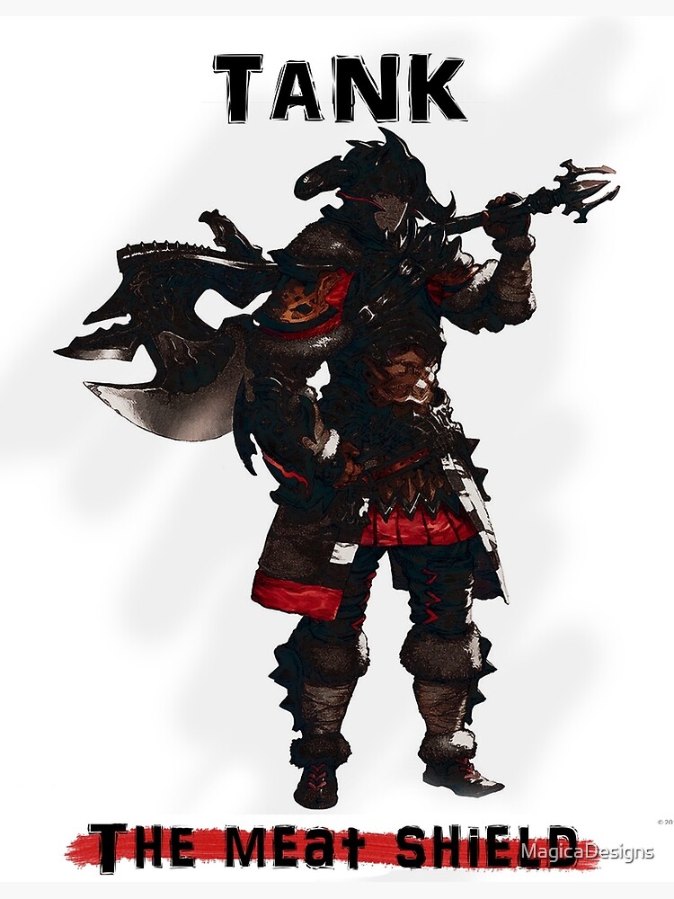 "Final Fantasy XIV Tank" Poster for Sale by MagicaDesigns | Redbubble