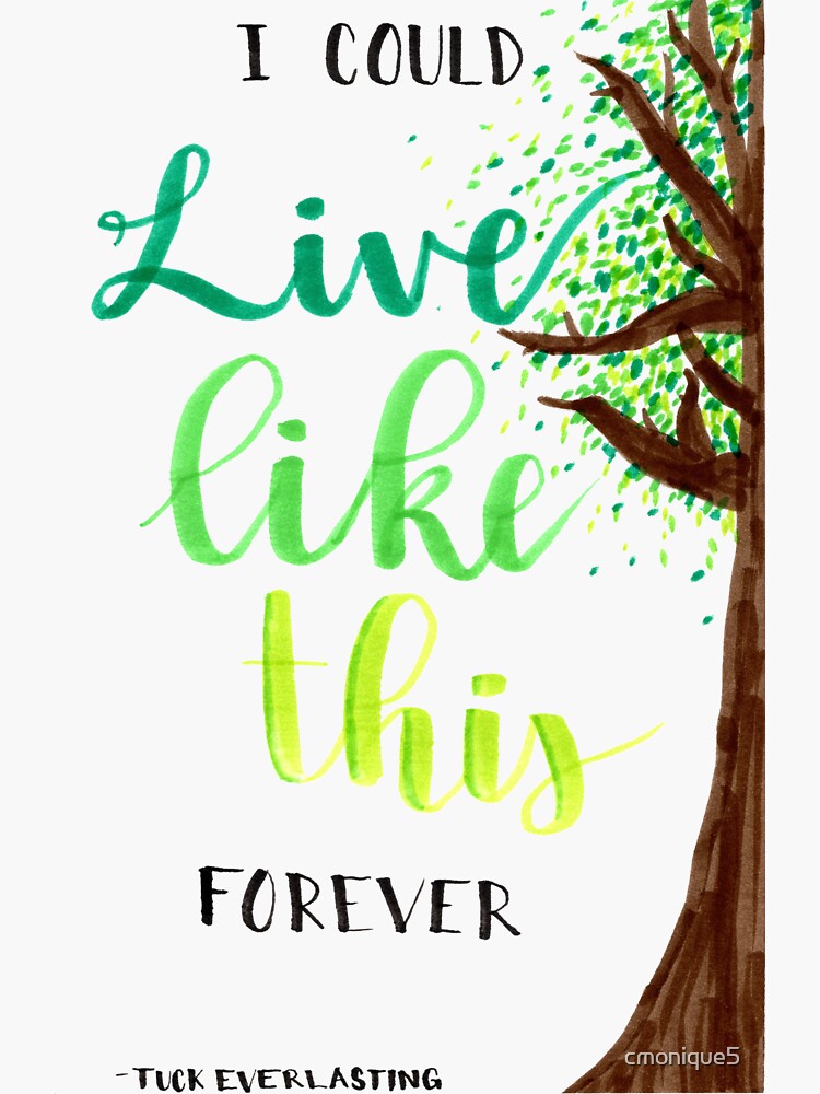 "Live Like This" Sticker for Sale by cmonique5 | Redbubble