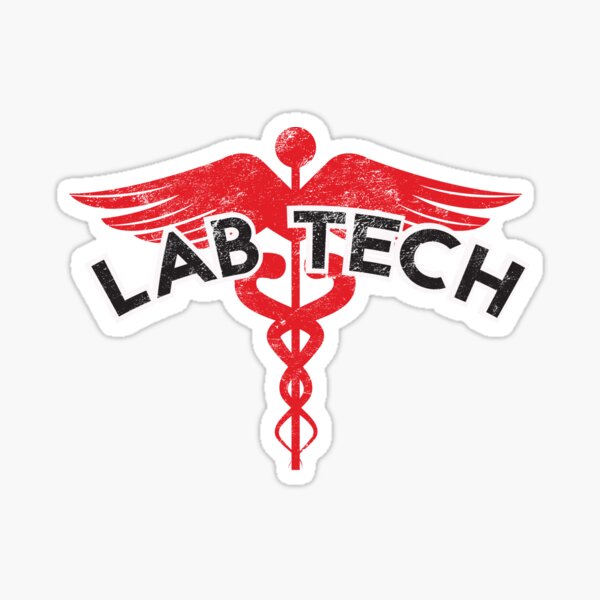 "Lab Tech Laboratory Technician Medical Lab" Sticker by normaltshirts ...