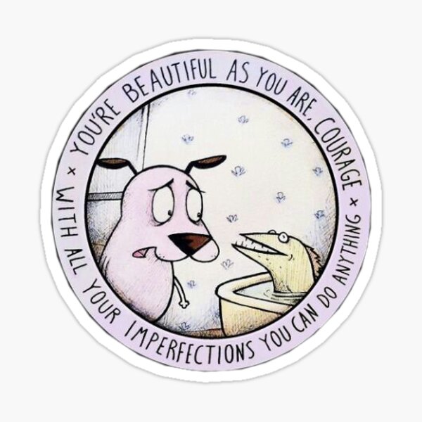 "Courage" Sticker for Sale by JazminMMakeup | Redbubble