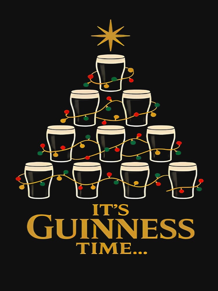 "Guinness Xmas - Festive Holiday Tee, Christmas Beer, Unisex Softstyle ...