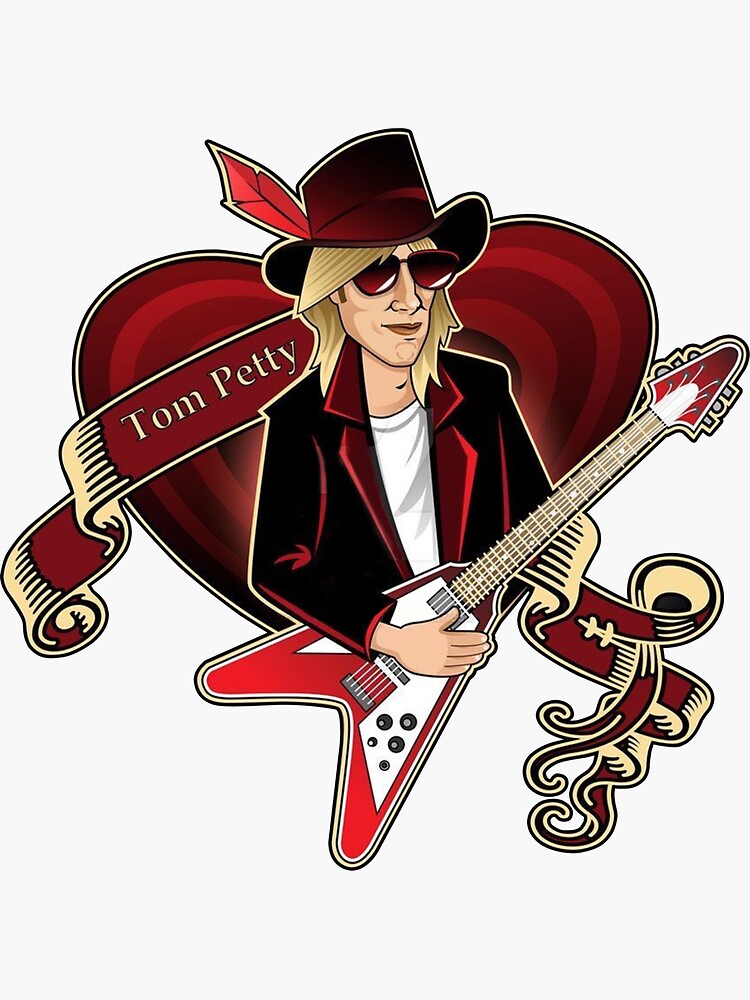 "Tom Petty" Sticker for Sale by OrvilleLang | Redbubble