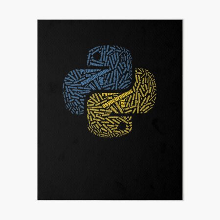 "Cool Python Word Cloud Programming Coding Geek Coder T-Shirt" Art ...