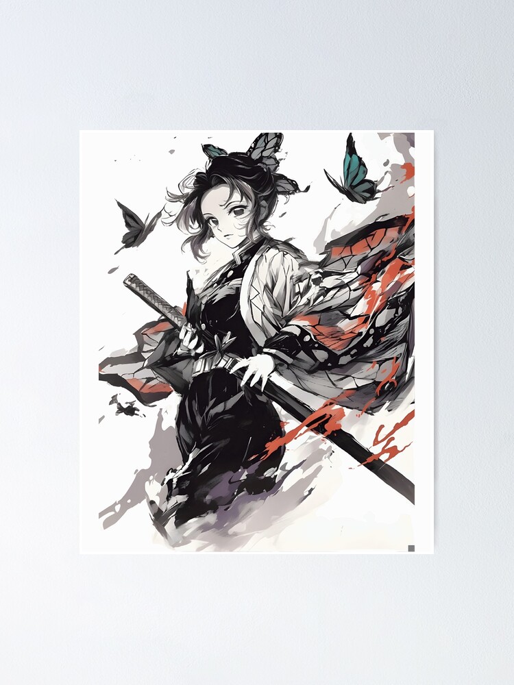"Insect hashira shinobu kocho" Poster for Sale by coatink | Redbubble